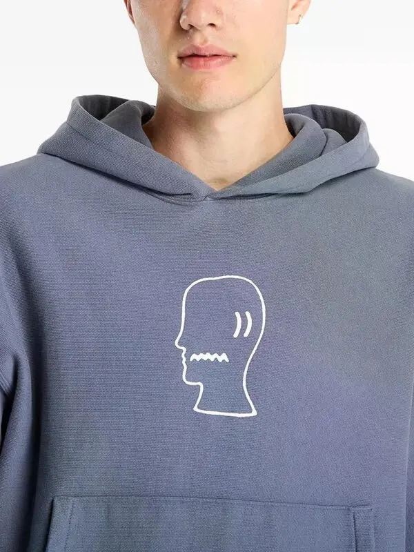 BRAIN DEAD Graphic Print Hoodie