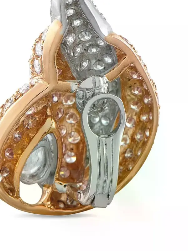 LB EXCLUSIVE Diamond Shell Clip On Earrings
