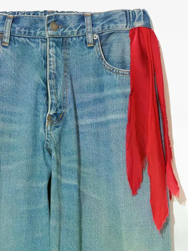 Undercover Light Wash Frayed Detail Jeans