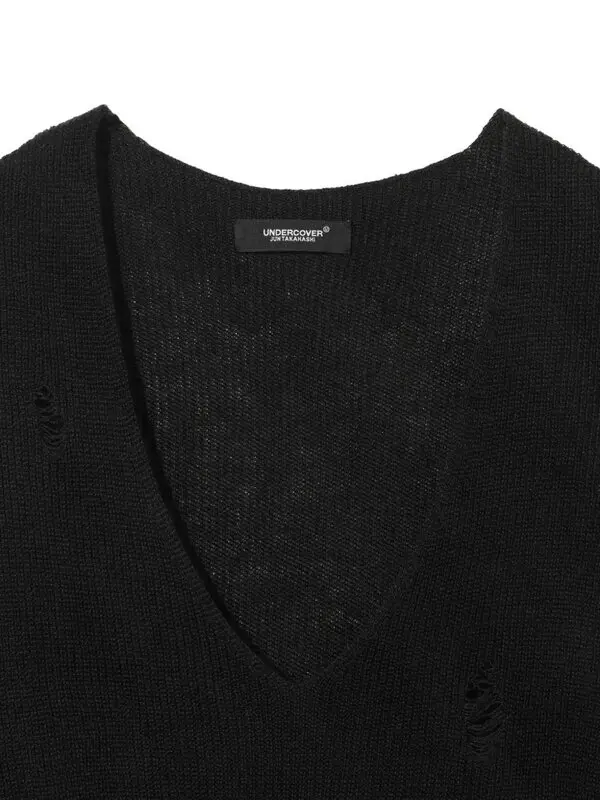 Undercover Ripped Zip-detail Vest