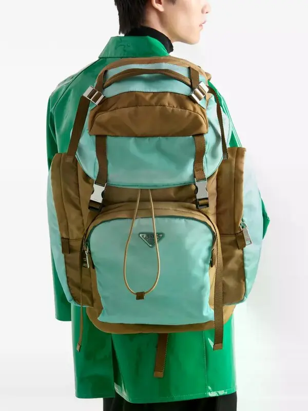 Prada Large Re-nylon Backpack - Blue