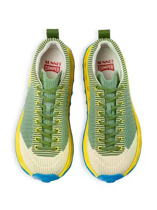 Camper X Sunnei Striped Sneakers - Green