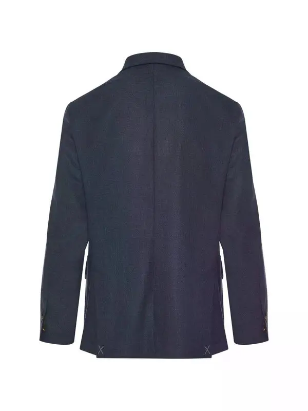 Corneliani Textured Blazer - Blue