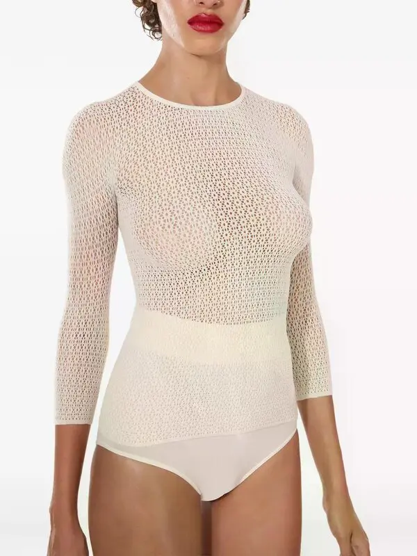 Wolford Daisy Net Top - Neutrals