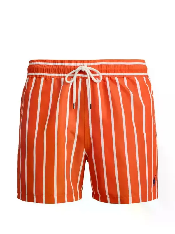 Polo Ralph Lauren Striped Swim Shorts - Orange