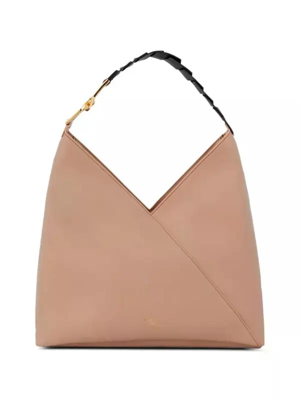 LANCEL Braided Handle Shoulder Bag - Neutrals