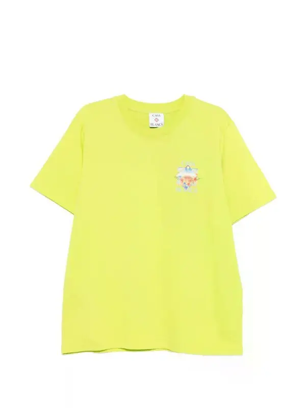 Casablanca Flower Court T-shirt - Yellow