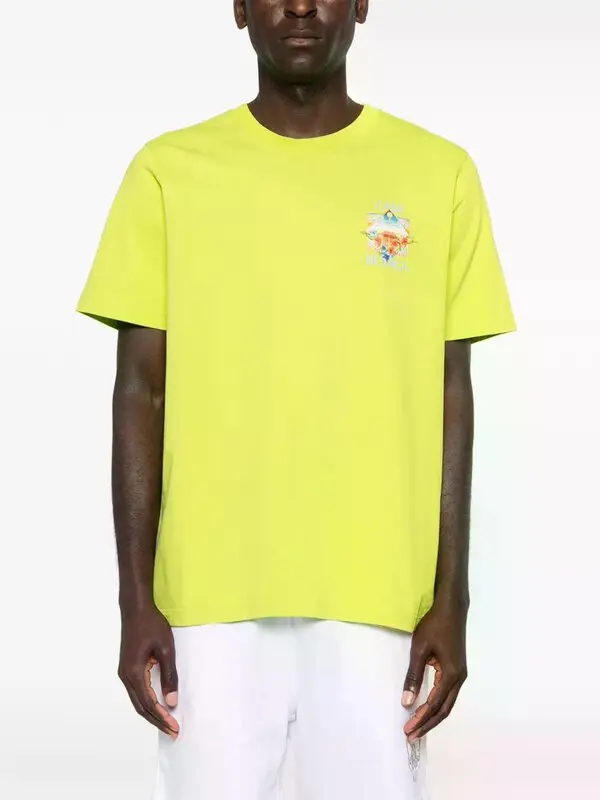 Casablanca Flower Court T-shirt - Yellow