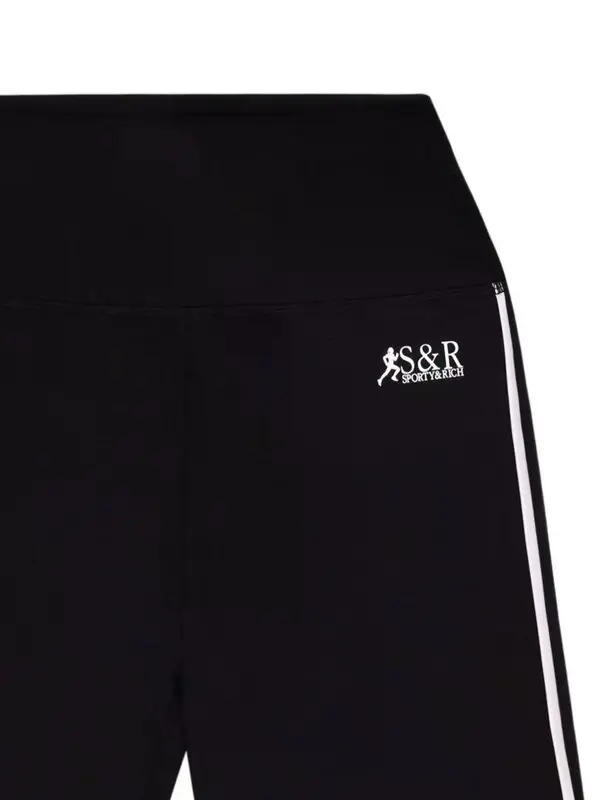 SPORTY & RICH Sr Runner Biker Shorts - Black
