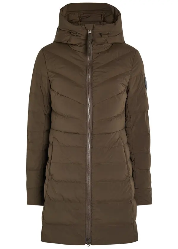 Canada Goose Clair Hooded Padded Shell Coat - Brown