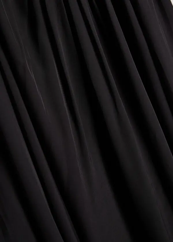 ANINE BING Anne Draped Poplin Blouse