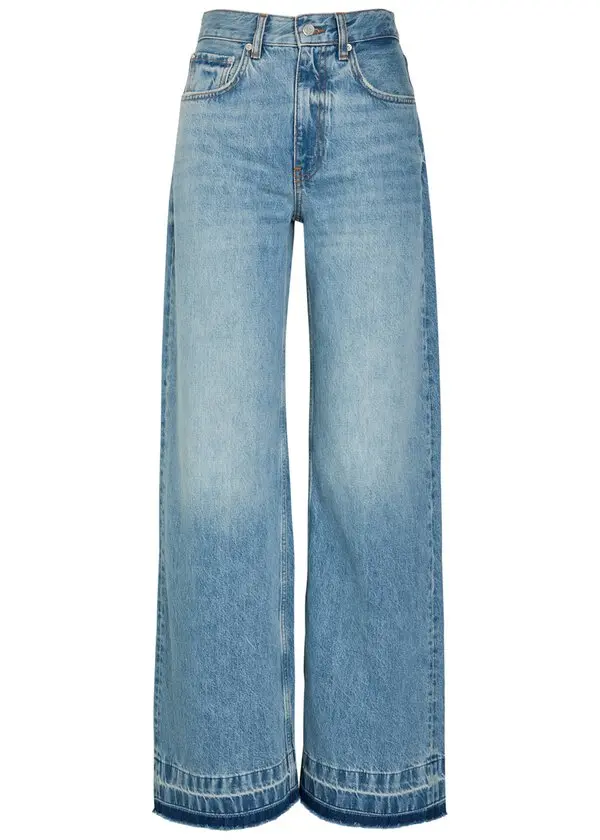 ANINE BING Lewis Wide-leg Jeans - Denim