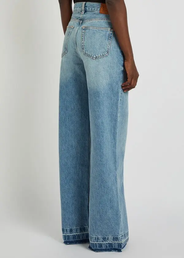 ANINE BING Lewis Wide-leg Jeans - Denim