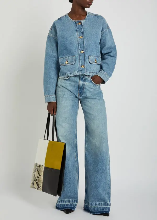 ANINE BING Lewis Wide-leg Jeans - Denim