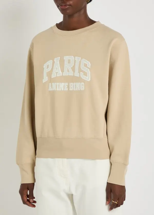 ANINE BING Shrunken Logo Sweatshirt