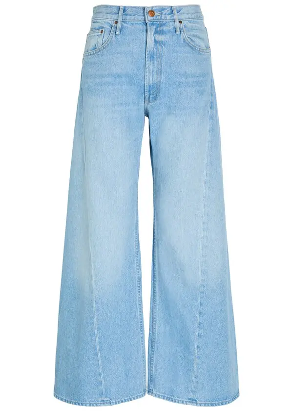 MOTHER The Lemon Twist Wide-leg Denim Jeans - Blue