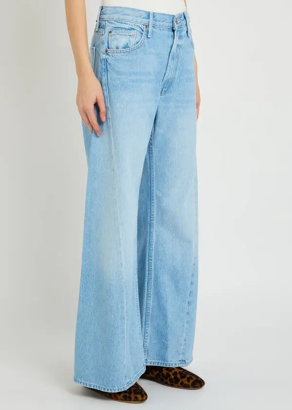 MOTHER The Lemon Twist Wide-leg Denim Jeans - Blue