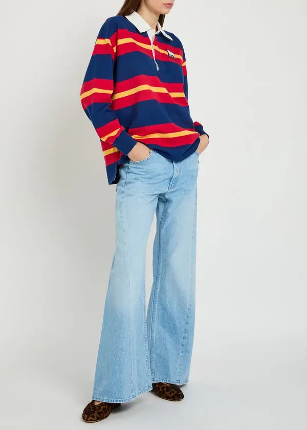 MOTHER The Lemon Twist Wide-leg Denim Jeans - Blue