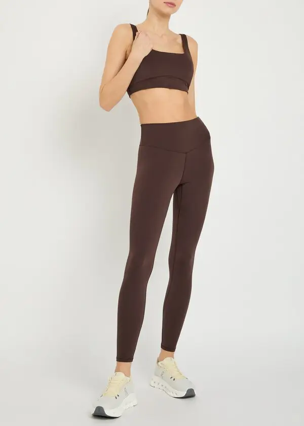 Vuori Alltheform Stretch-jersey Leggings - Brown