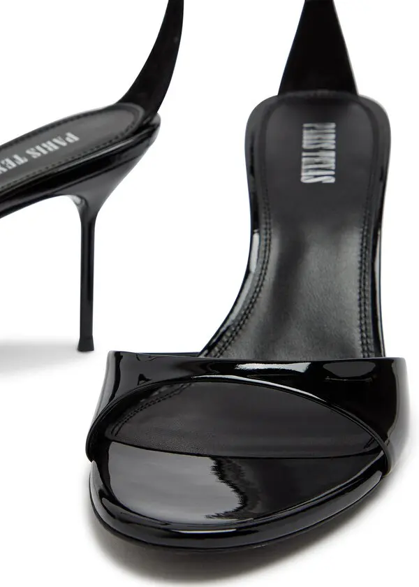 Paris Texas Lidia 70 Patent Leather Sandals - Black
