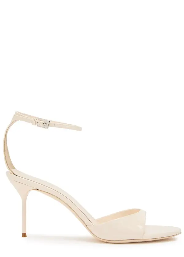 Paris Texas Lidia 70 Patent Leather Sandals - Ivory