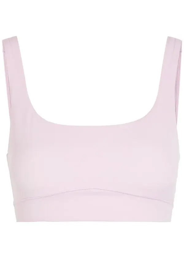 Vuori Alltheform Stretch-jersey Bra - Lilac