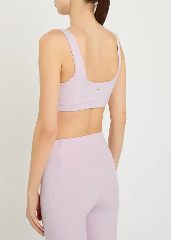 Vuori Alltheform Stretch-jersey Bra - Lilac