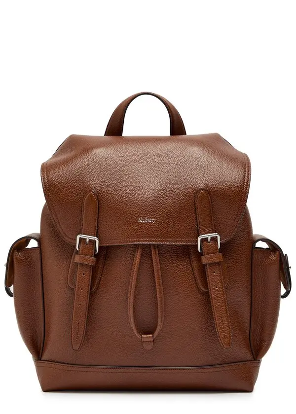 Mulberry Heritage Pebbled Leather Backpack - Tan