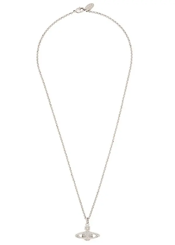 VIVIENNE WESTWOOD Mini Bas Relief Orb-embellished Necklace - Silver