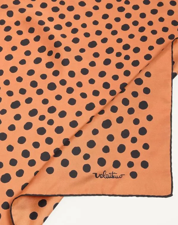 Valentino Garavani Dalmatian Polka Dot Silk Scarf