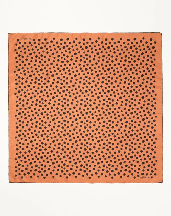 Valentino Garavani Dalmatian Polka Dot Silk Scarf