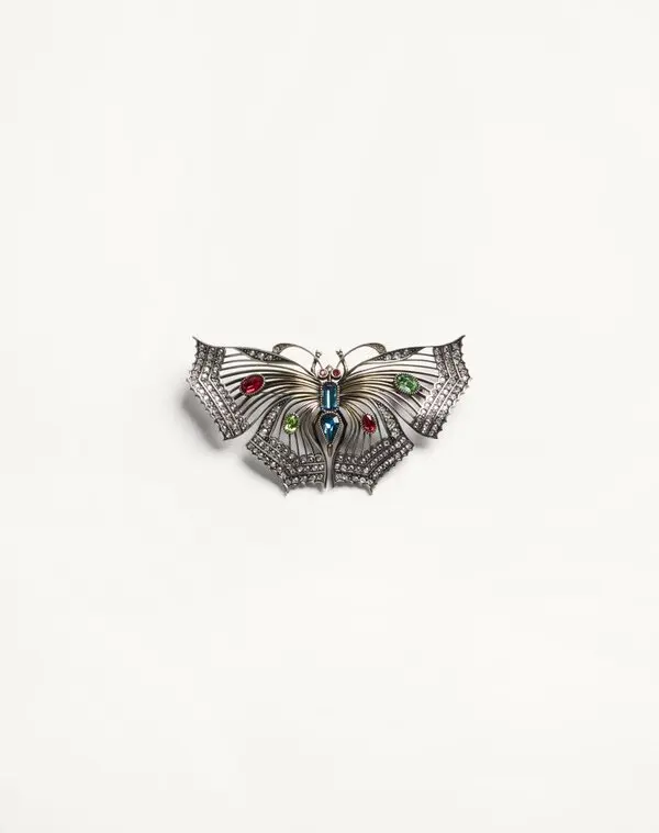 Valentino Garavani Vouloirvoler Brooch - Silver/multicolour