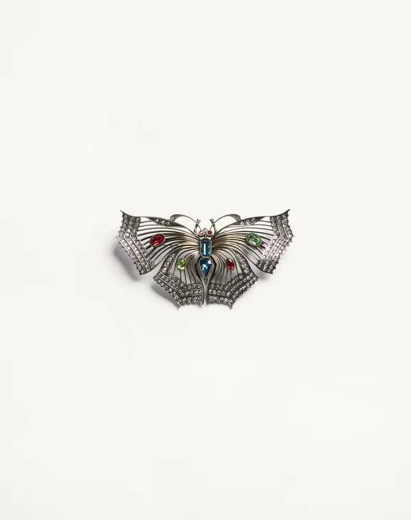 Valentino Garavani Vouloirvoler Brooch - Silver/multicolour