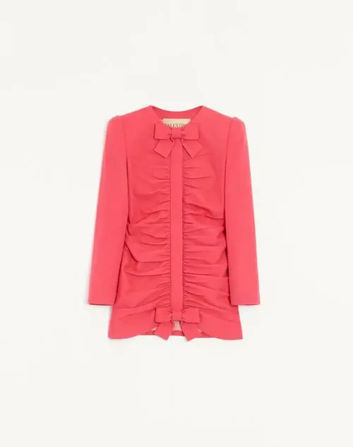 Valentino Garavani Crispy Light Wool Jacket - Coral