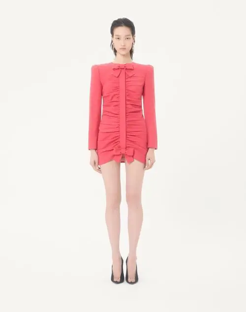 Valentino Garavani Crispy Light Wool Jacket - Coral