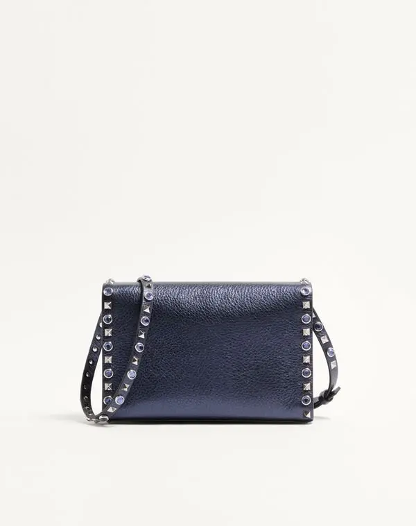 Valentino Garavani Rockstud Small Shoulder Bag - Navy