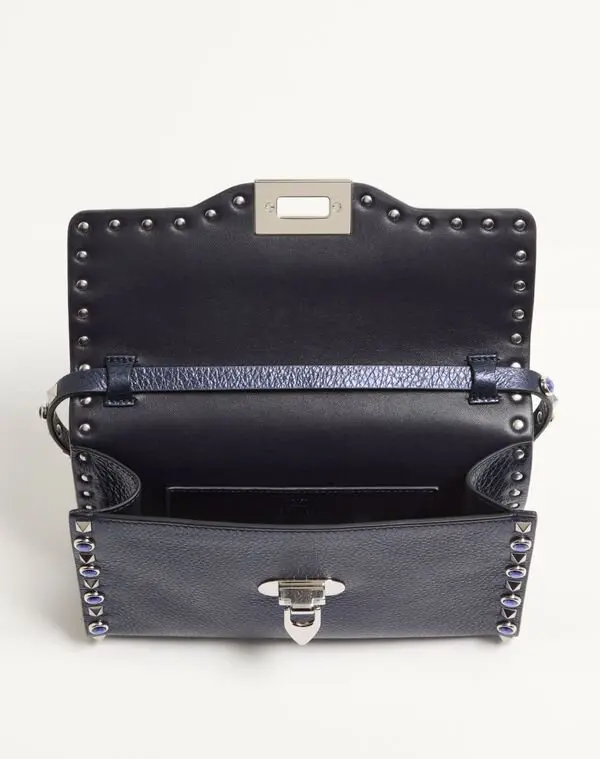 Valentino Garavani Rockstud Small Shoulder Bag - Navy