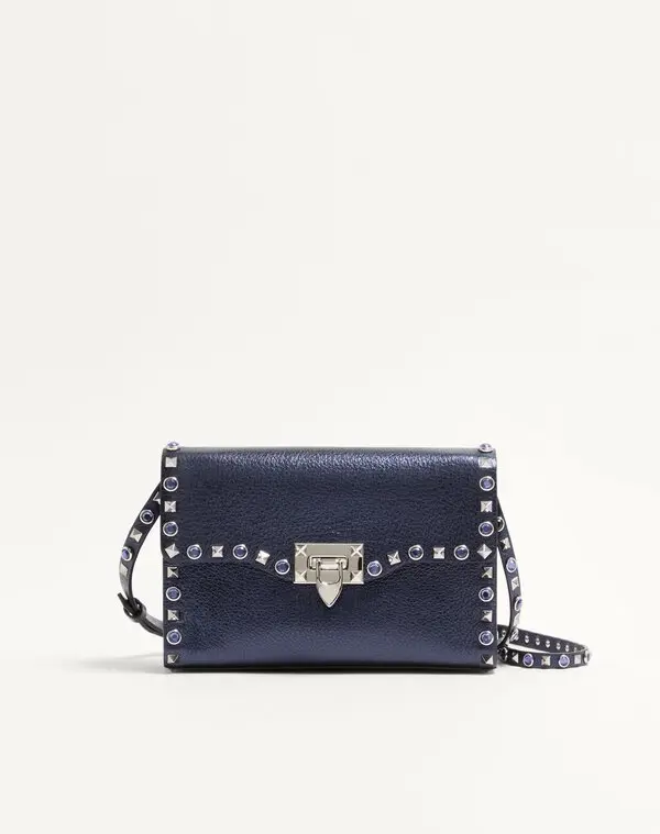 Valentino Garavani Rockstud Small Shoulder Bag - Navy