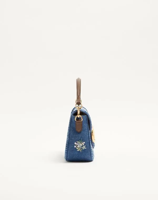 Valentino Garavani Alltime Medium Shoulder Bag - Denim