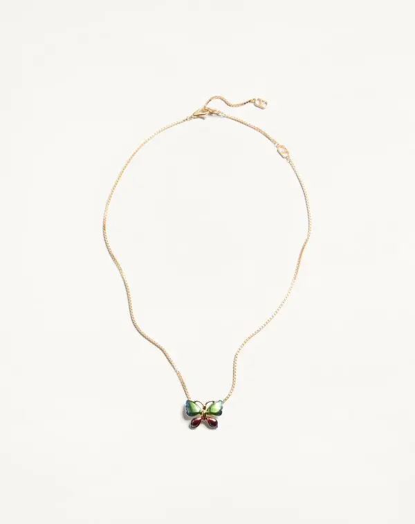 Valentino Garavani Vouloirvoler Necklace In Metal And Enamel - Gold/multicolour