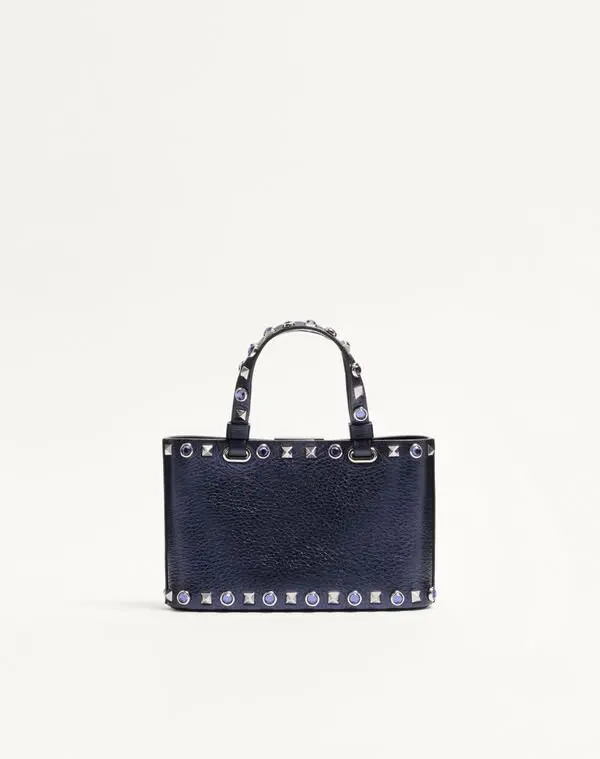 Valentino Garavani Rockstud Mini Shopping Bag - Navy
