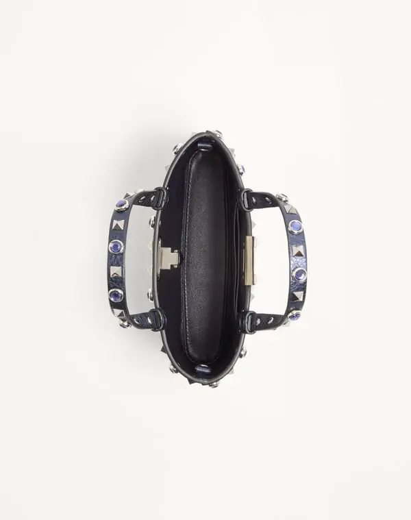 Valentino Garavani Rockstud Mini Shopping Bag - Navy