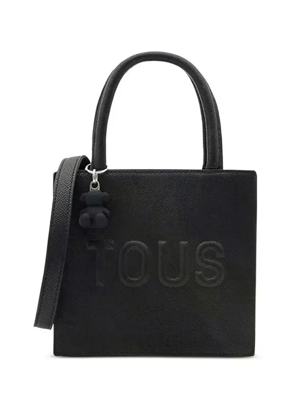 TOUS Mini Cube Embossed Tote - Black