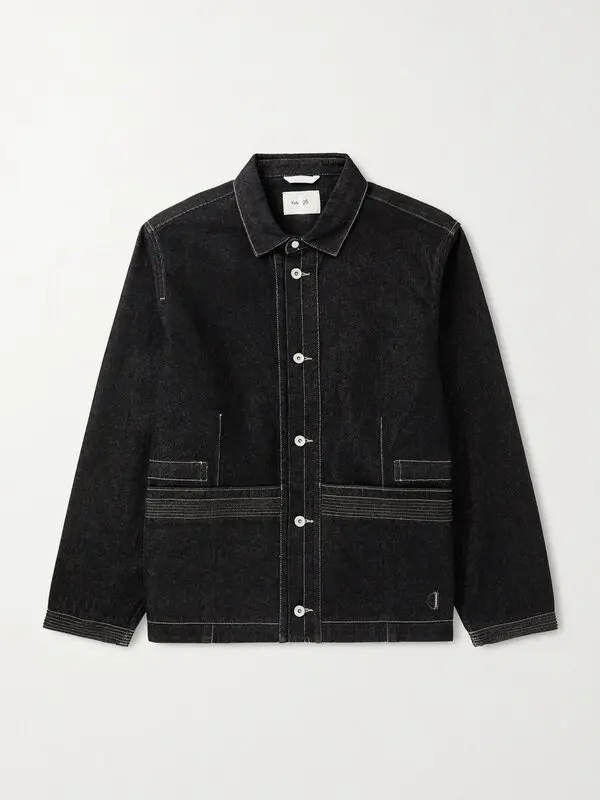Folk Anniversary Denim Jacket - Black