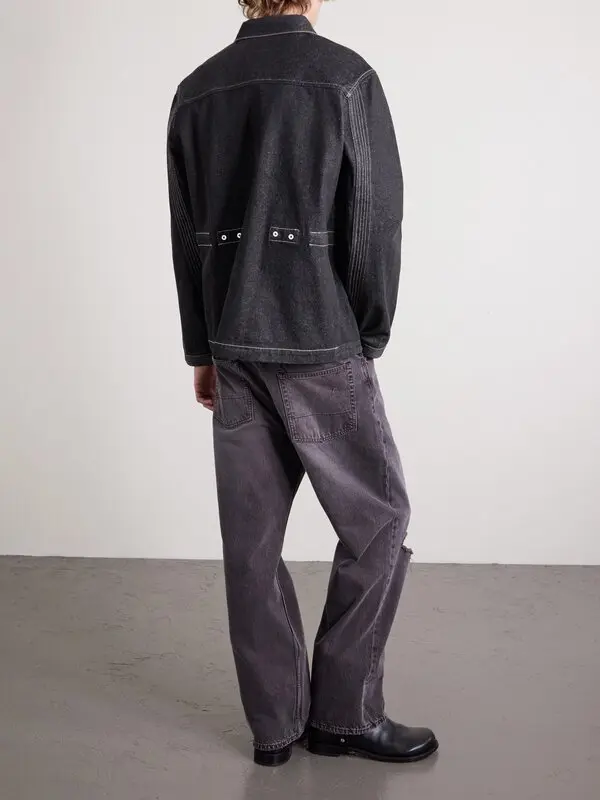Folk Anniversary Denim Jacket - Black