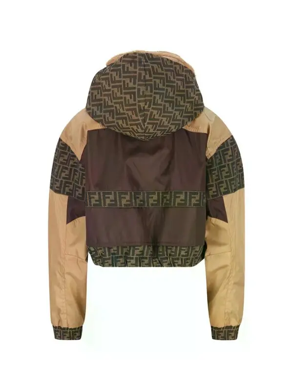 Fendi Monogram-pattern Hooded Ski Jacket