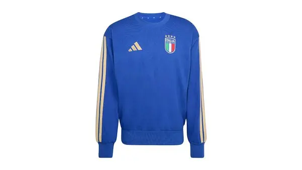 Adidas Italy Dna Crew Sweatshirt - Bold Blue