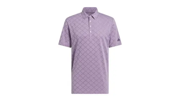 Adidas Ultimate365 Hounds Jacquard Polo Shirt - Powder Plum Aurora Plum