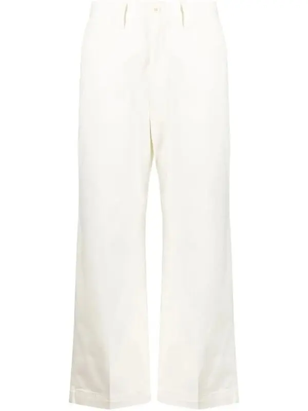 Polo Ralph Lauren Polo Shirt Ralph Lauren High Waisted Cropped Trousers - Warm White