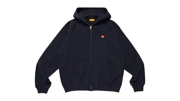 HUMAN MADE Classic Zip Up Sweat Hoodie - Navy Blue